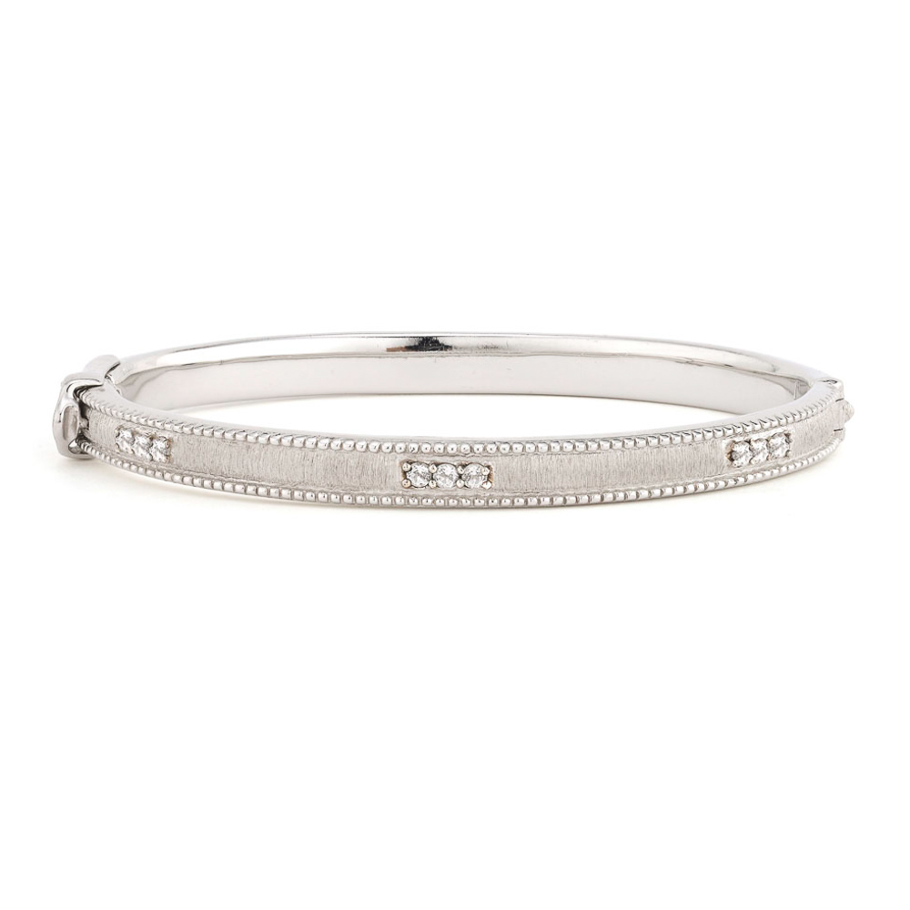 JudeFrances Silver Simple Lisse Bangle | JudeFrances